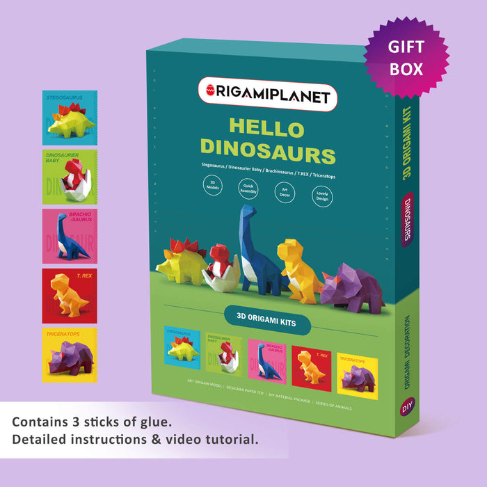 Dinosaur box – Origamiplanet